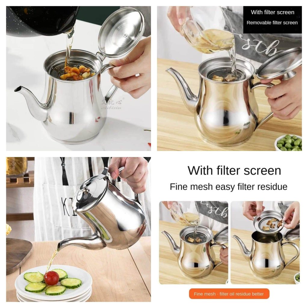 Stainless Steel Oil Pot – MegaHaat